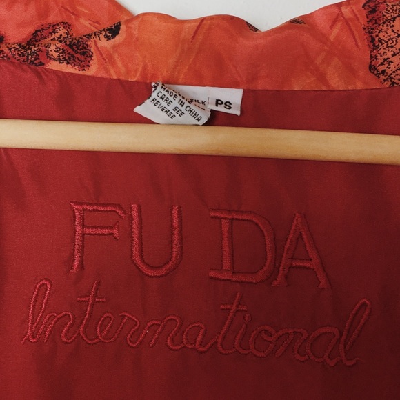 Fuda International | Jackets & Coats | Vintage 8s Fall Leaves Zip ...